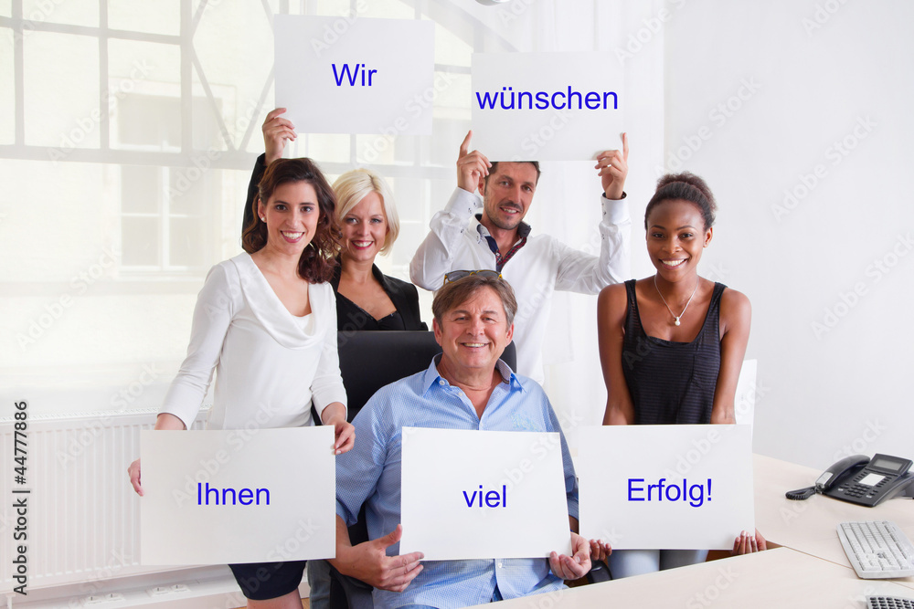 Wir wünschen Ihnen ganz viel Erfolg! Stock Photo | Adobe Stock