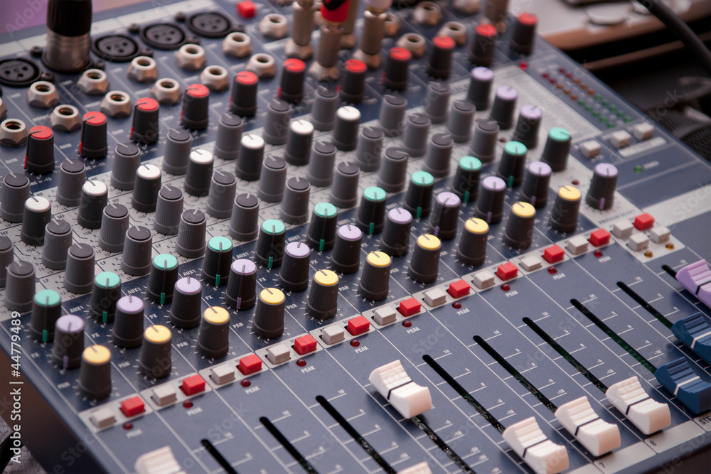 Music control panel Stock Photo | Adobe Stock