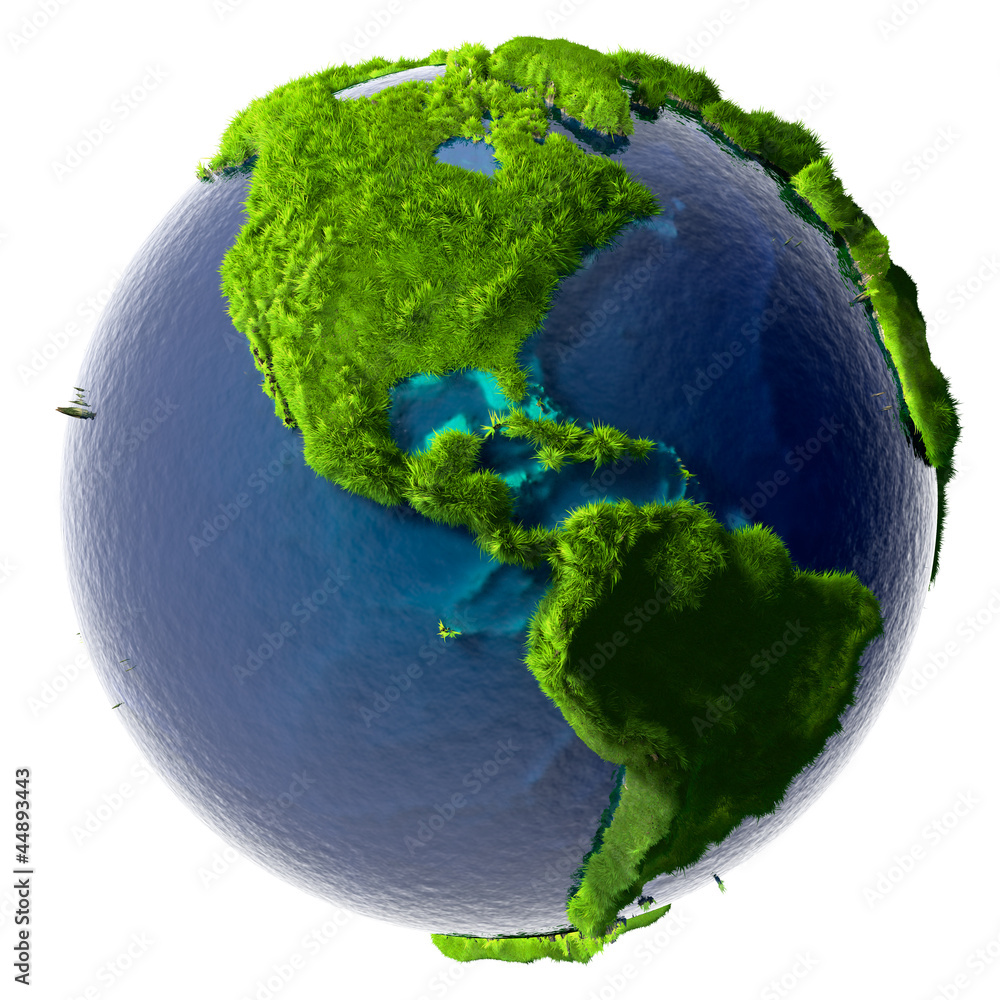 Green Planet Earth Stock Illustration | Adobe Stock