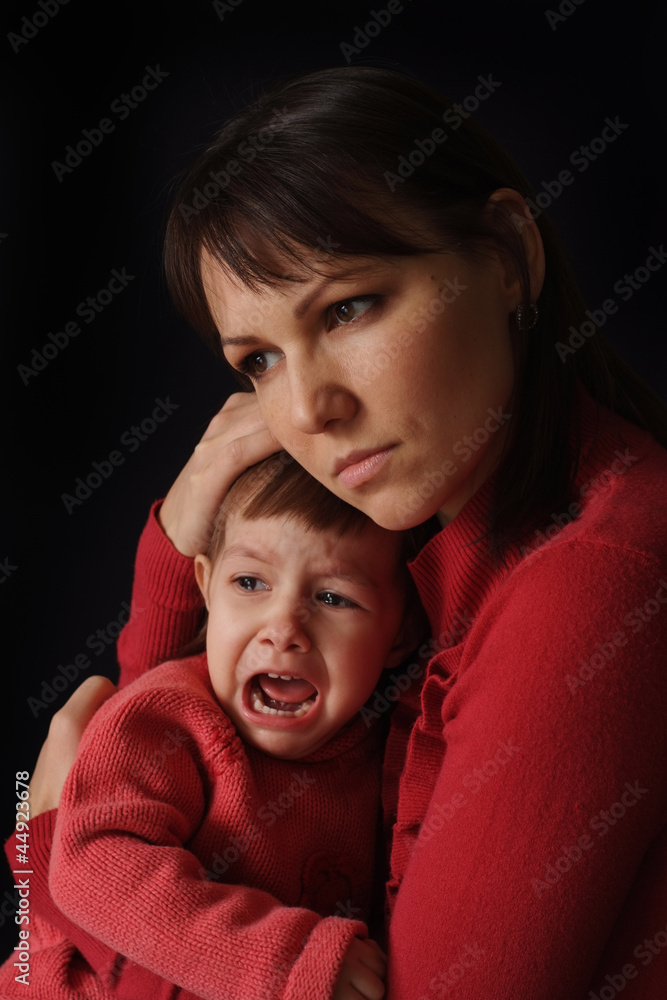 Sad Crying Mom