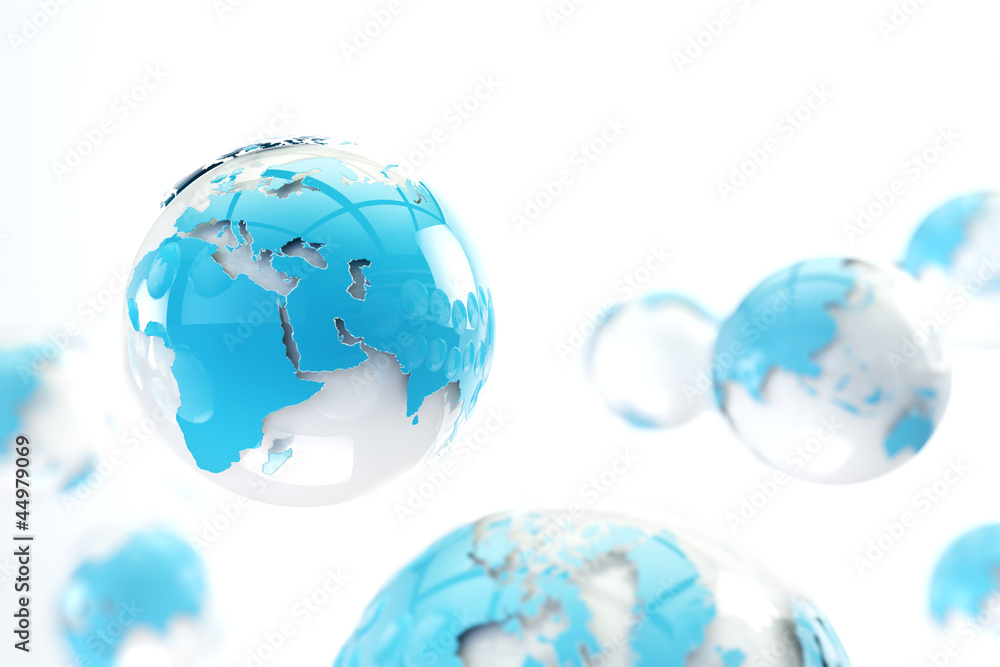 concepto de internet y mapa del mundo Stock Illustration | Adobe Stock