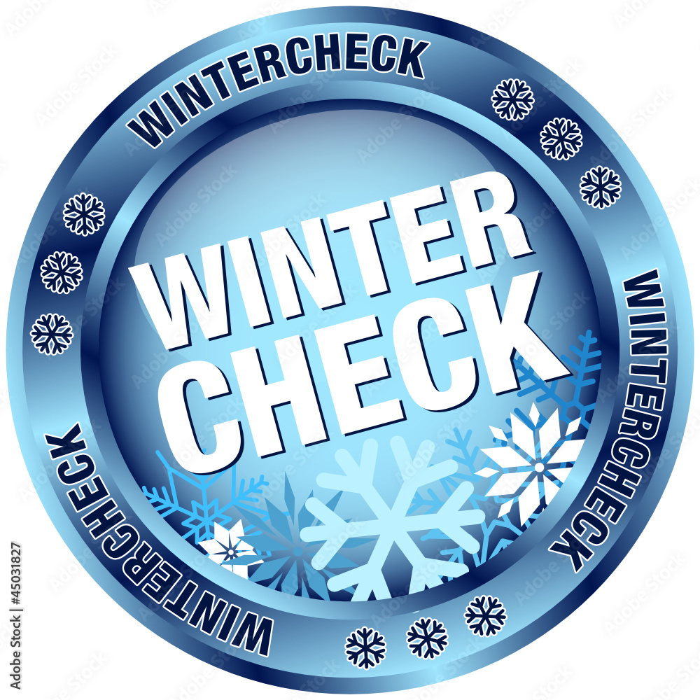 Button "Wintercheck" blau Stock-Vektorgrafik | Adobe Stock