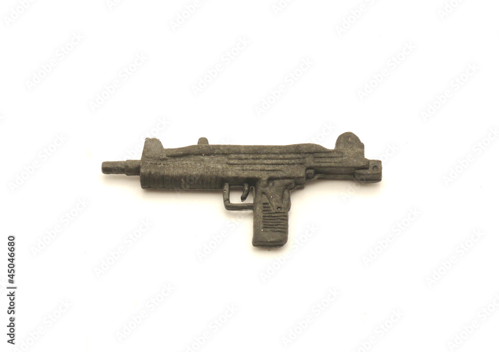 plastic toy uzi sub-machine gun Stock Photo | Adobe Stock