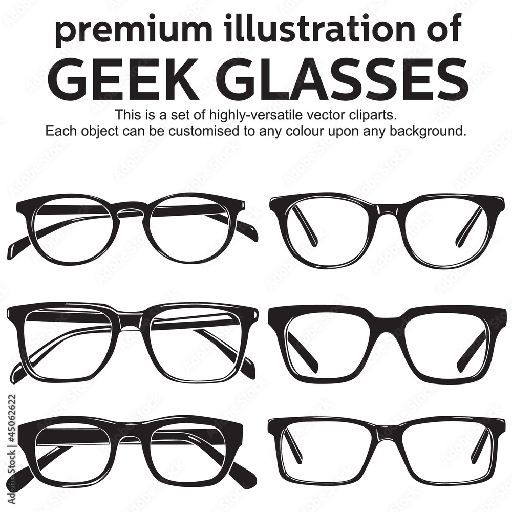 Geek Glasses Clipart