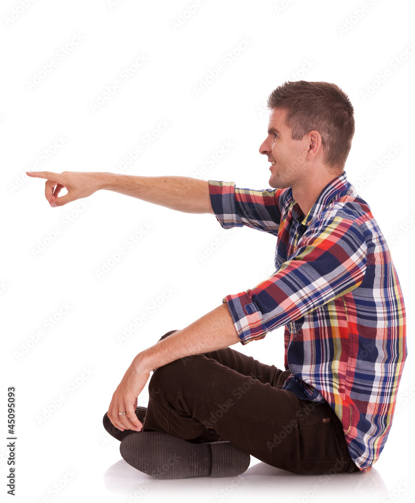 Man Sitting Cross Legged