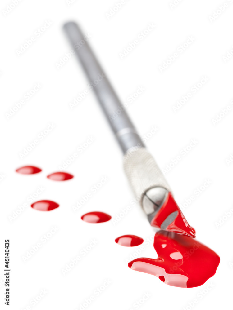 Bloody scalpel Stock Photo | Adobe Stock