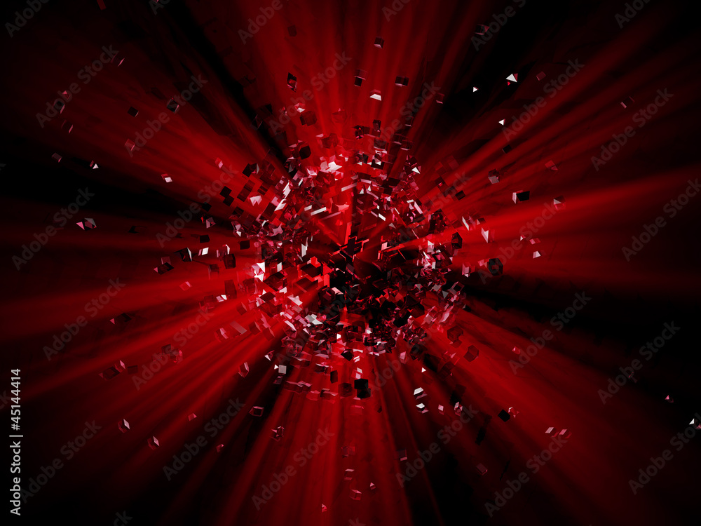 Red Explosion Background