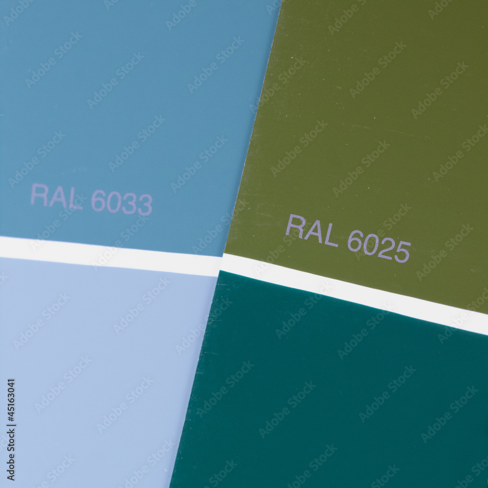 Nuancier vert bleu Stock Photo | Adobe Stock