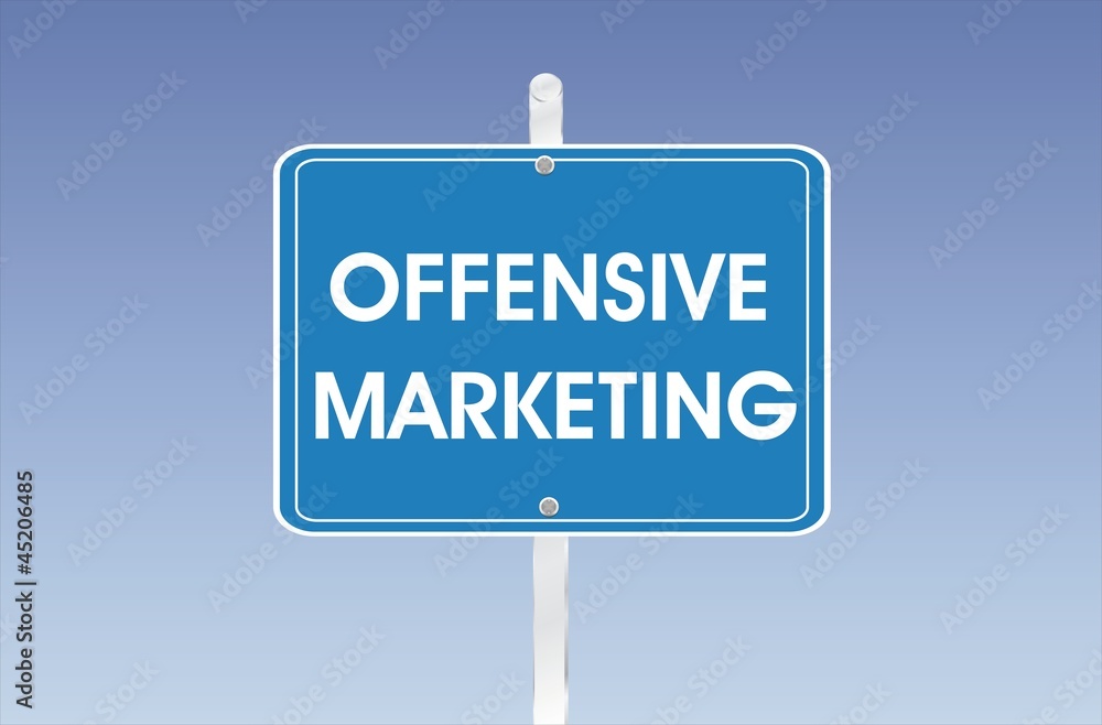 panneau offensive marketing Stock Vector | Adobe Stock