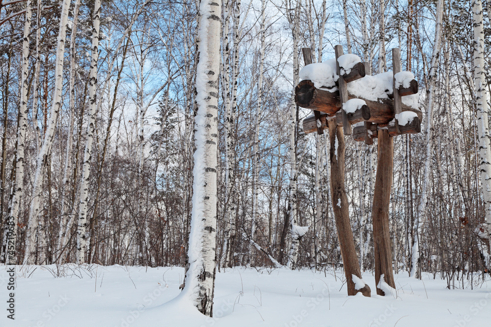 The Evenki the burial of the late 19th century, Siberia, Russia Stock ...