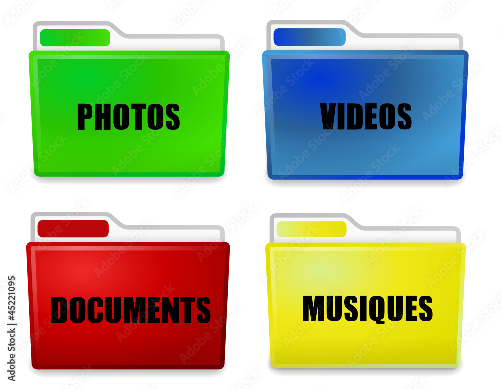 Dossier Informatiques Stock Vector | Adobe Stock