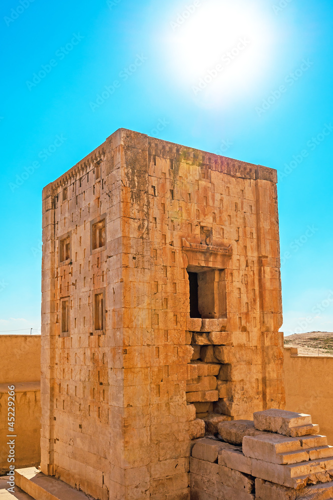 Tomb of Iranian King, Naqsh-e Rostam, Kaba Zartosht, Iran Stock Photo ...