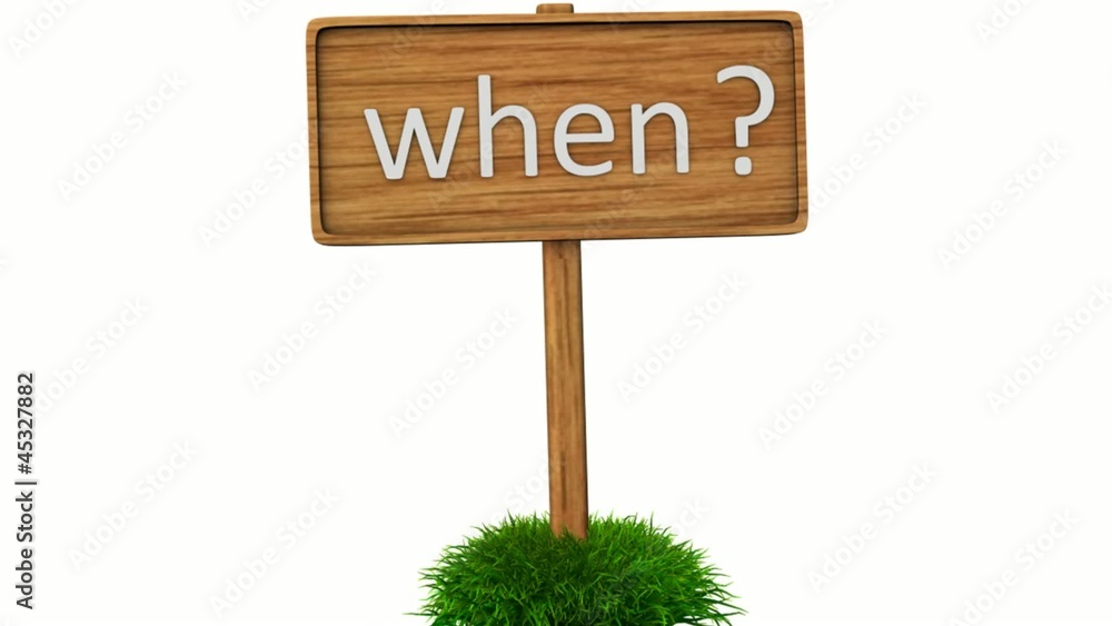 Fun 3d animation of 5W's, What, Why, Who, Where, When and Who. Stock ...