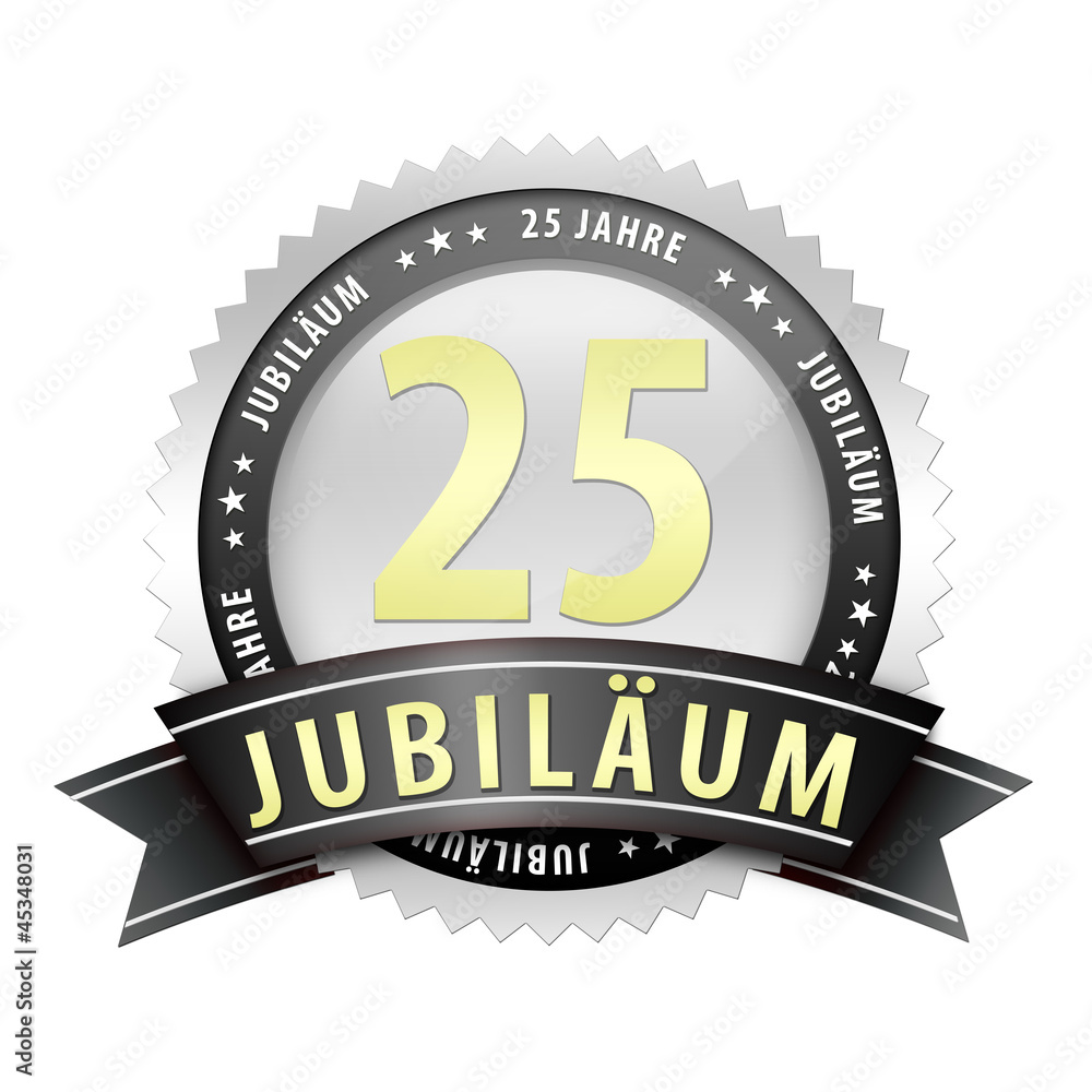 25 Jahre Jubiläum Stock Illustration | Adobe Stock
