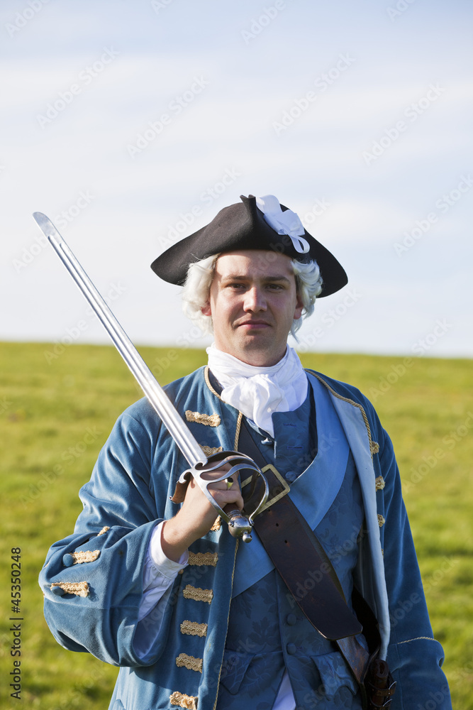 18th century British army infantry Redcoat uniform Stock Photo | Adobe ...
