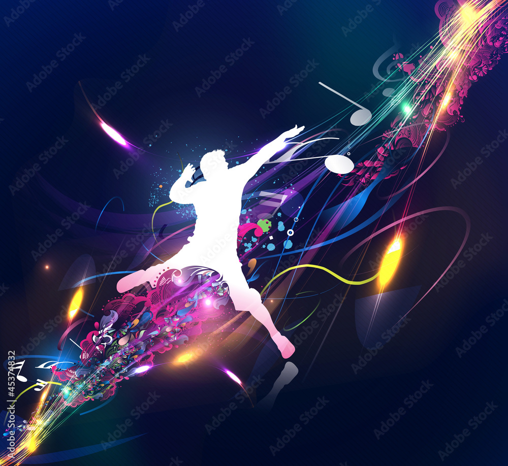 Abstract music dance background for music event design. Stock Vector ...