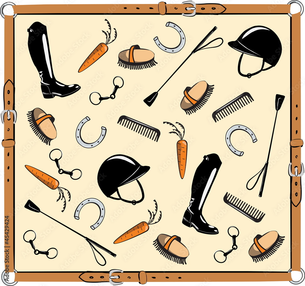 horse tack Stock Vector | Adobe Stock