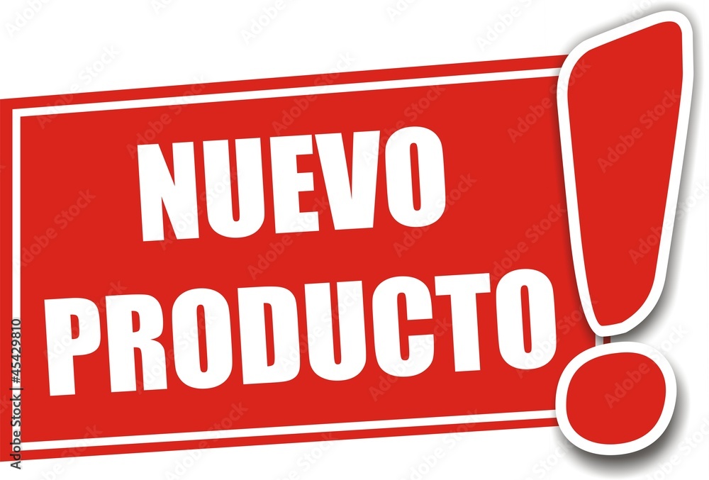 étiquette nuevo producto Stock Vector | Adobe Stock