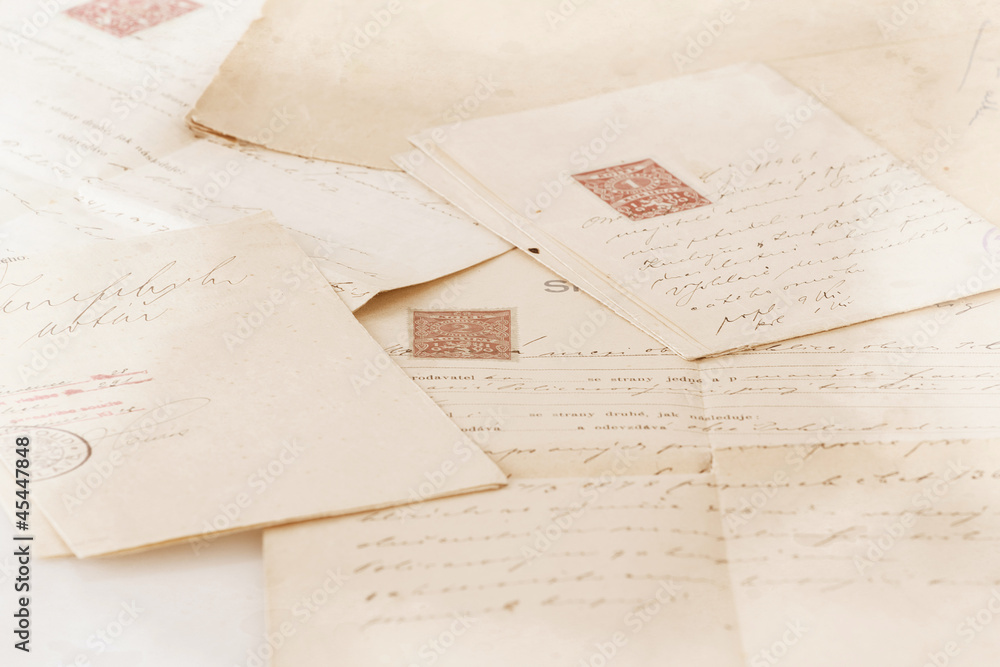 very old handwritten text contract Stock Photo | Adobe Stock