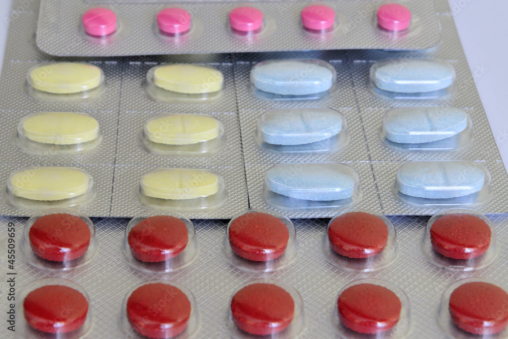 Pastillas de colores foto de Stock | Adobe Stock