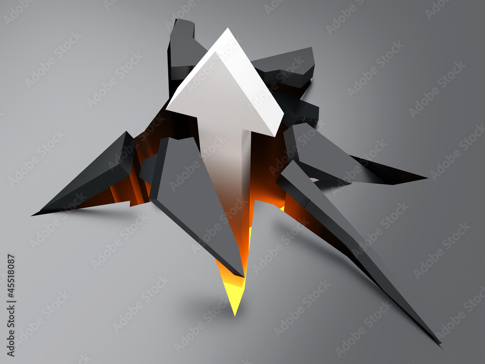 Durchbruch Stock-Illustration | Adobe Stock