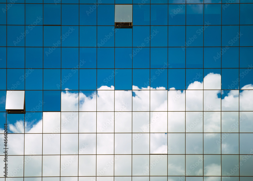 Blue sky and building Stock Photo | Adobe Stock