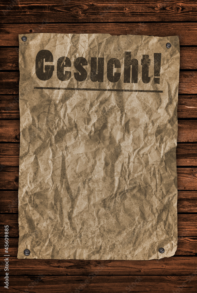 Gesucht - Steckbrief Stock-Illustration | Adobe Stock