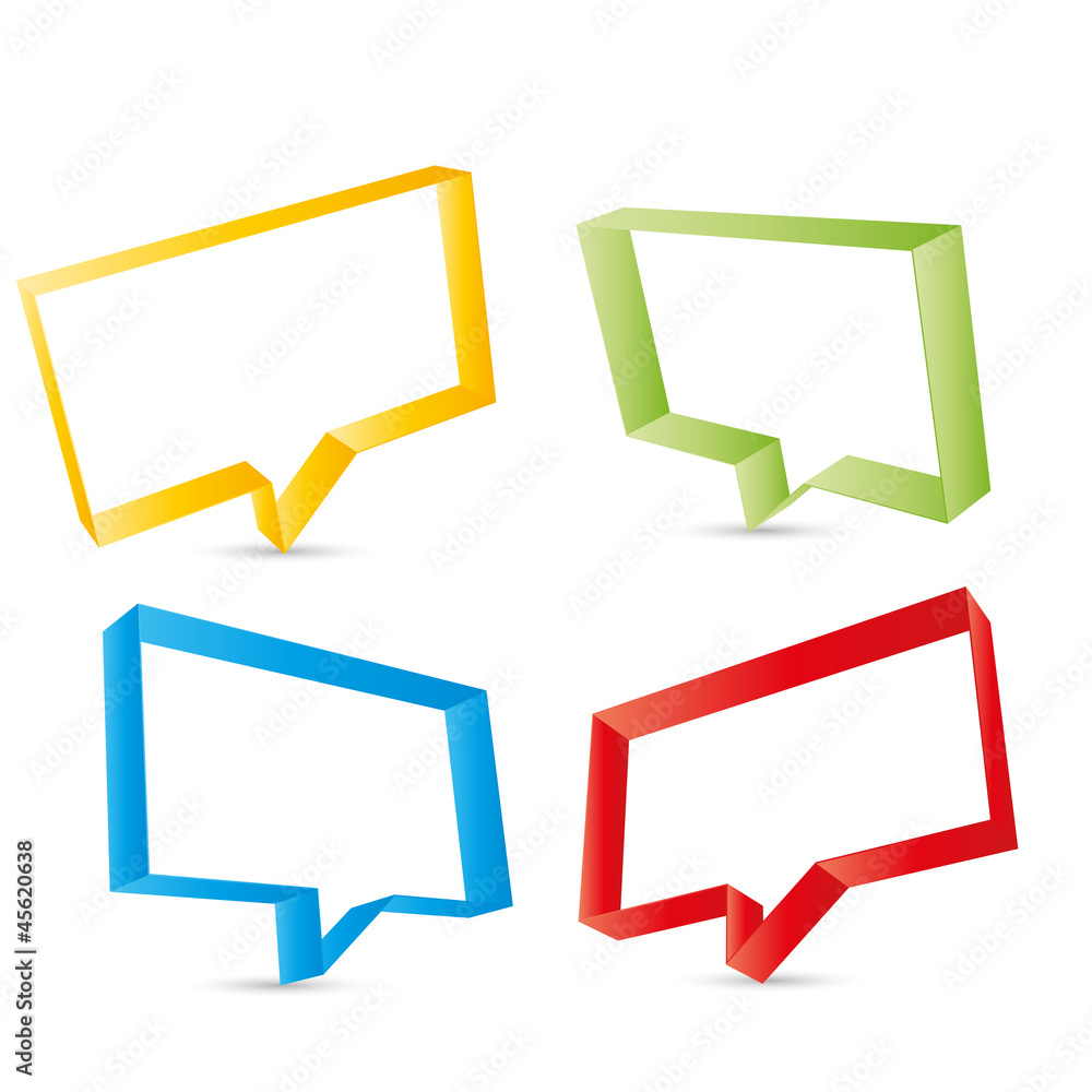 bulle dialogue Stock Vector | Adobe Stock