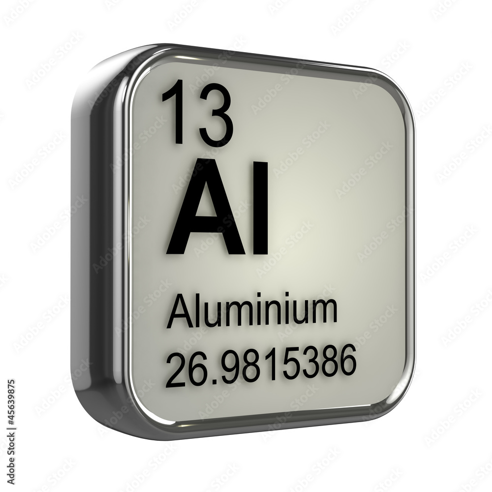 3d Periodic Table - 13 Aluminium Stock Illustration | Adobe Stock
