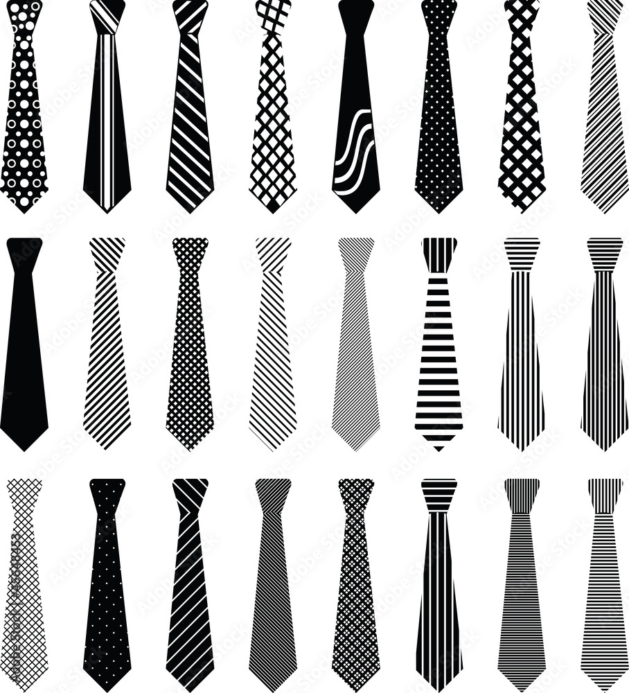Men's tie. Vector illustration Stock Vector | Adobe Stock