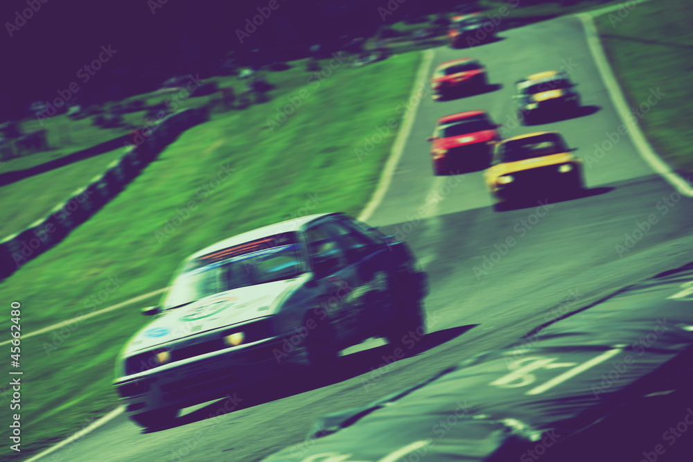 retro car race foto de Stock | Adobe Stock
