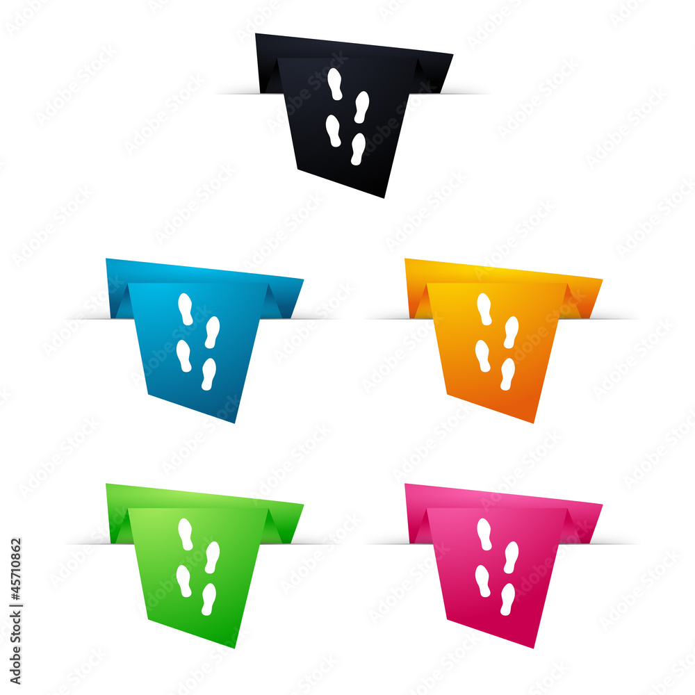 Symbole vectoriel papier origami expérience professionnelle Stock ...