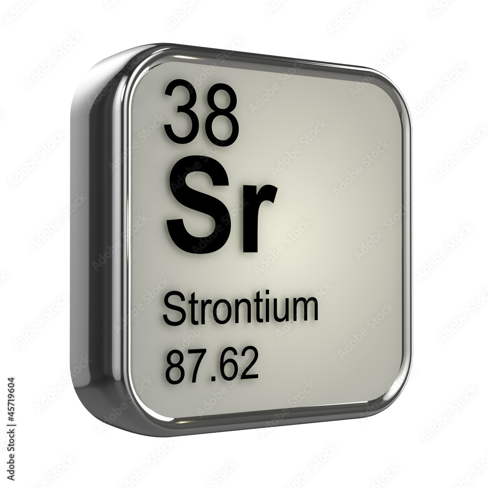 3d Periodic Table - 38 Strontium Stock Illustration | Adobe Stock