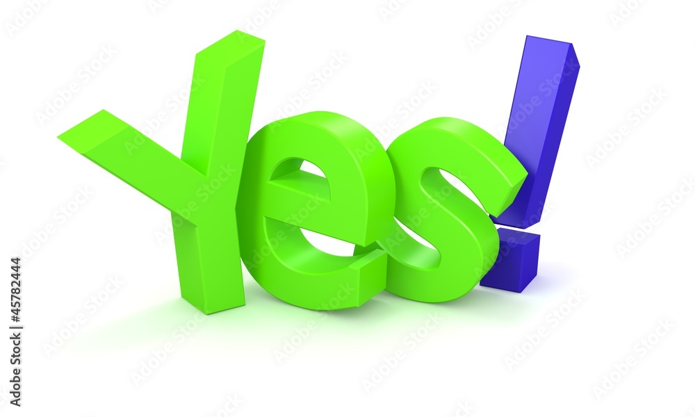 Yes Stock-Illustration | Adobe Stock