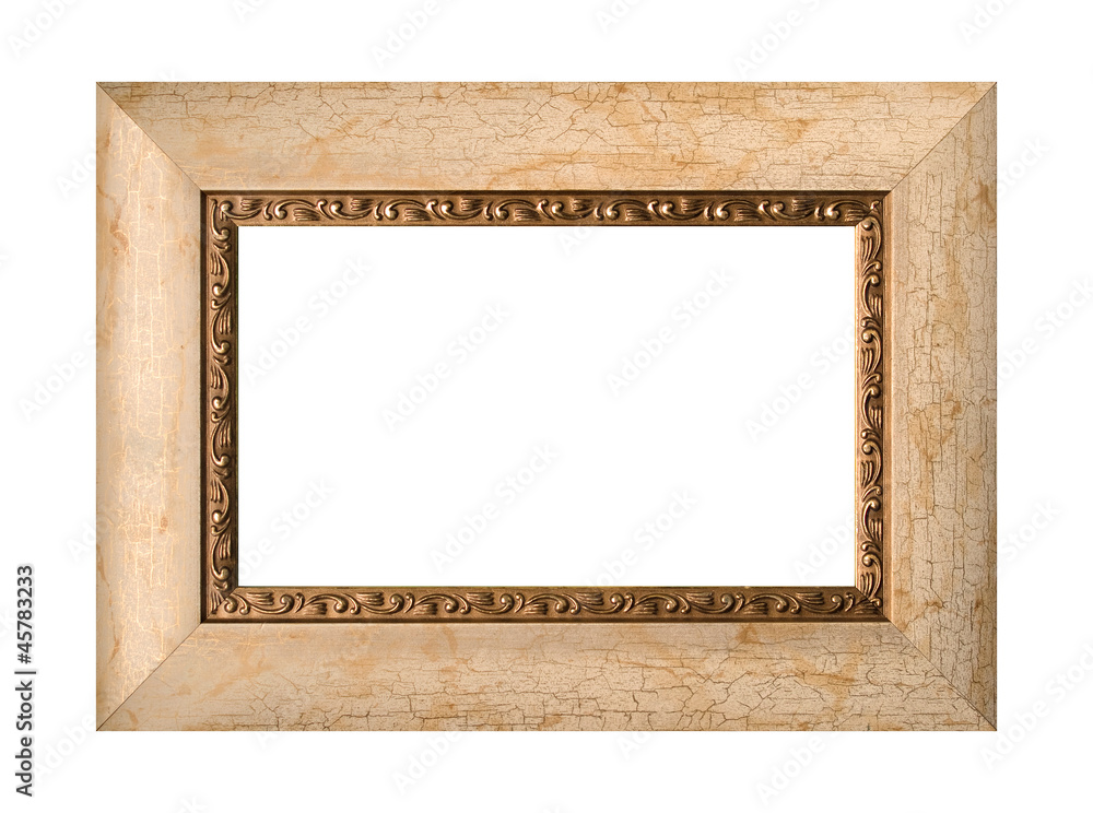 Empty picture frame isolated Stock Photo | Adobe Stock