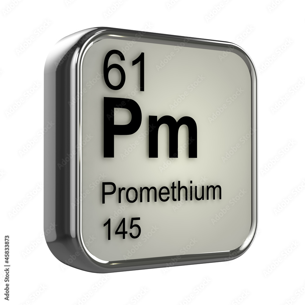 3d Periodic Table - 61 Promethium Stock Illustration | Adobe Stock