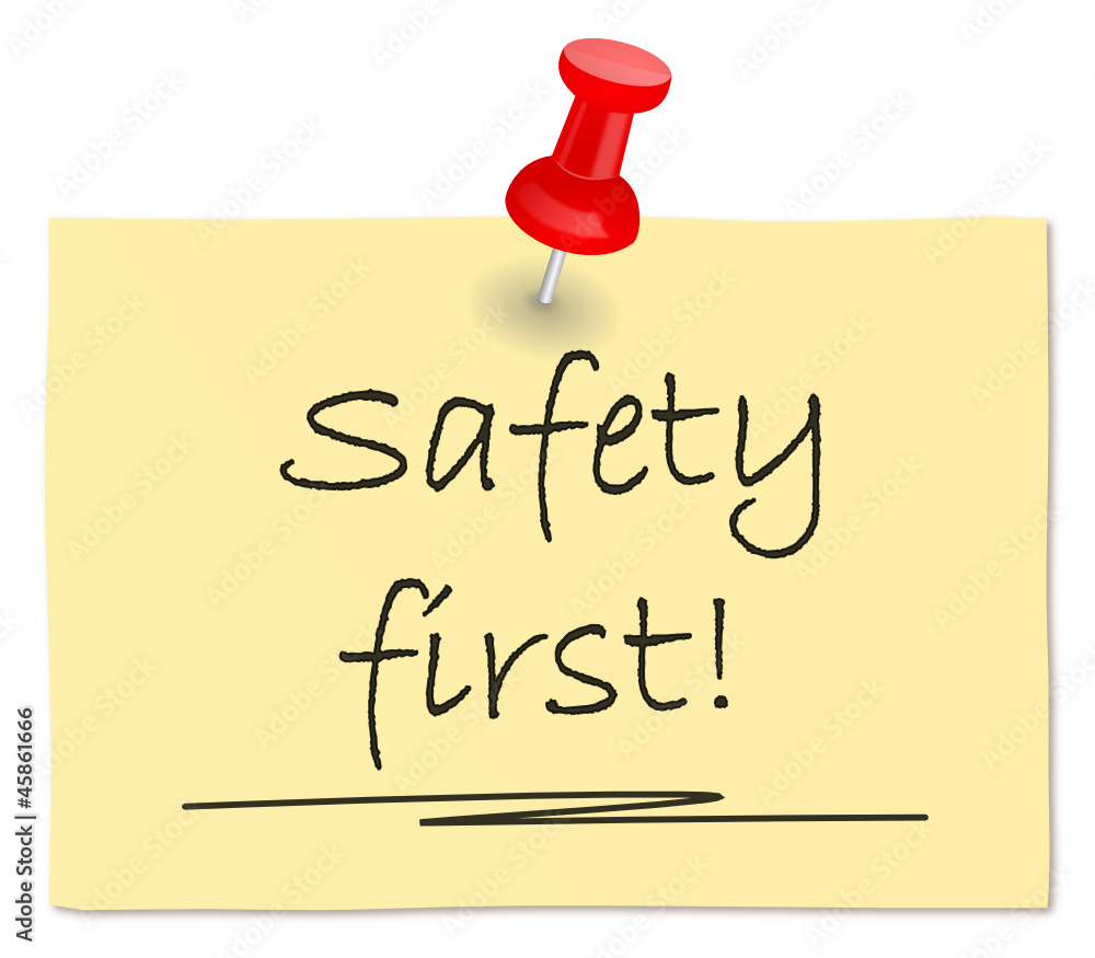 Safety First Stock-Vektorgrafik | Adobe Stock