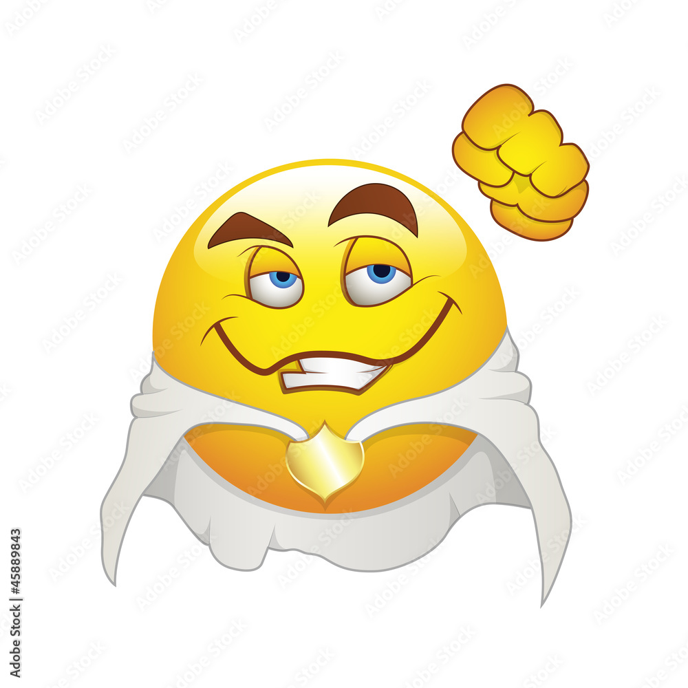 Smiley Emoticons Face Vector - Super Hero Stock Vector | Adobe Stock