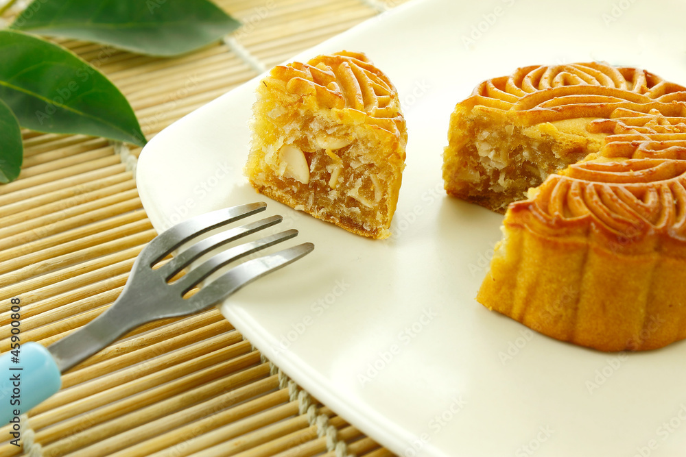 moon cake for chinese mid autumn festival Stock Photo | Adobe Stock