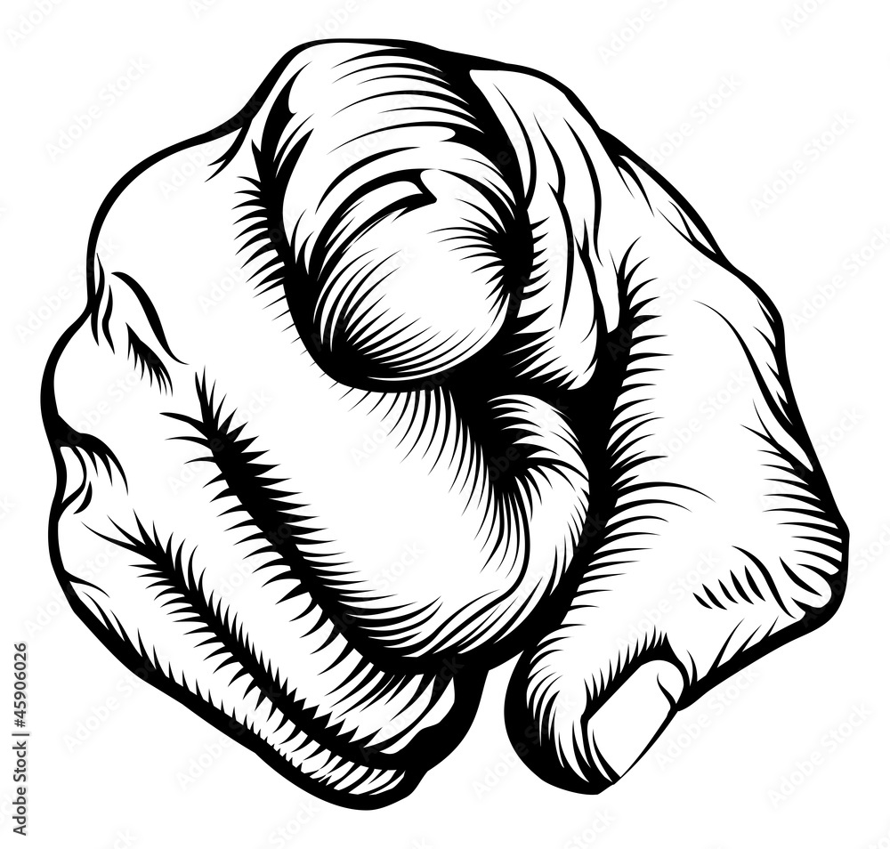 Hand pointing at viewer Stock Vector | Adobe Stock