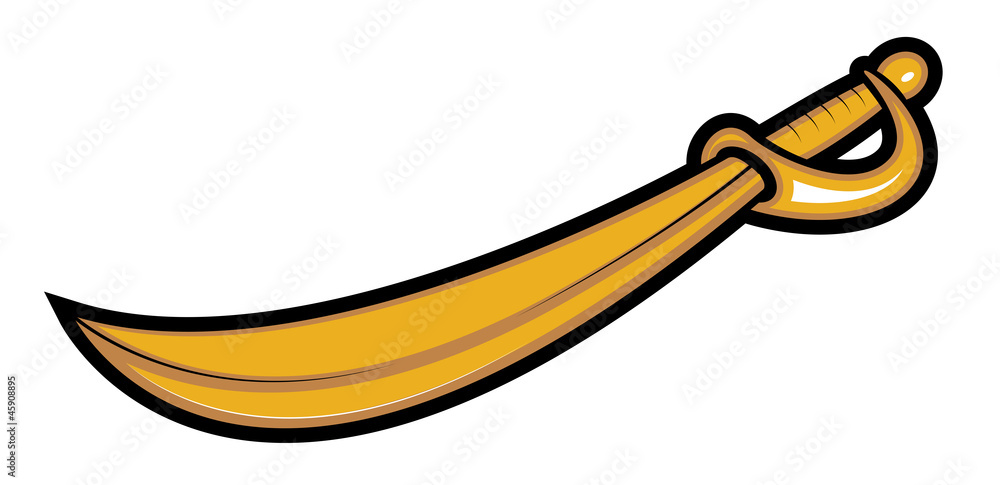 Golden Sword Vector Tattoo Illustration Stock Vector | Adobe Stock