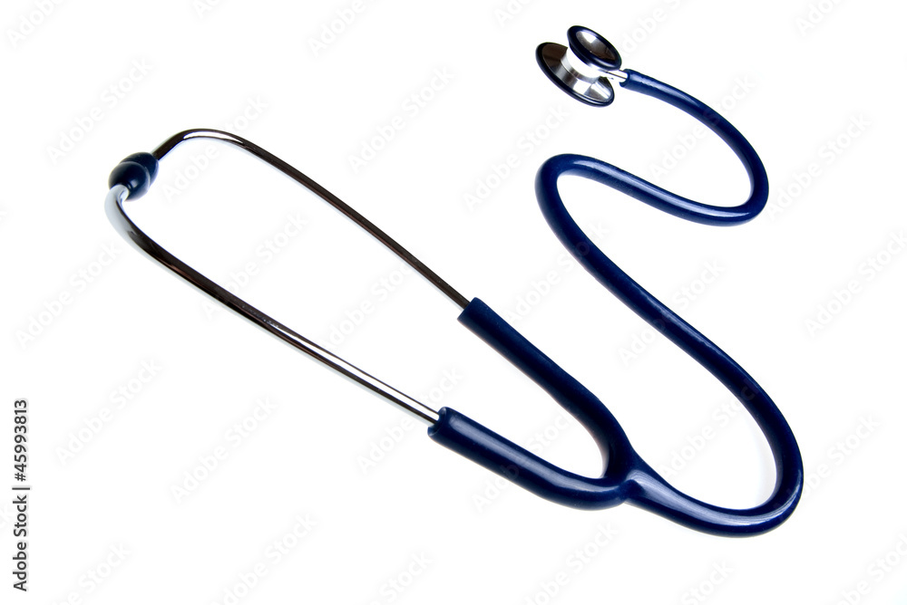Stethoscope isolated on white Stock Photo | Adobe Stock