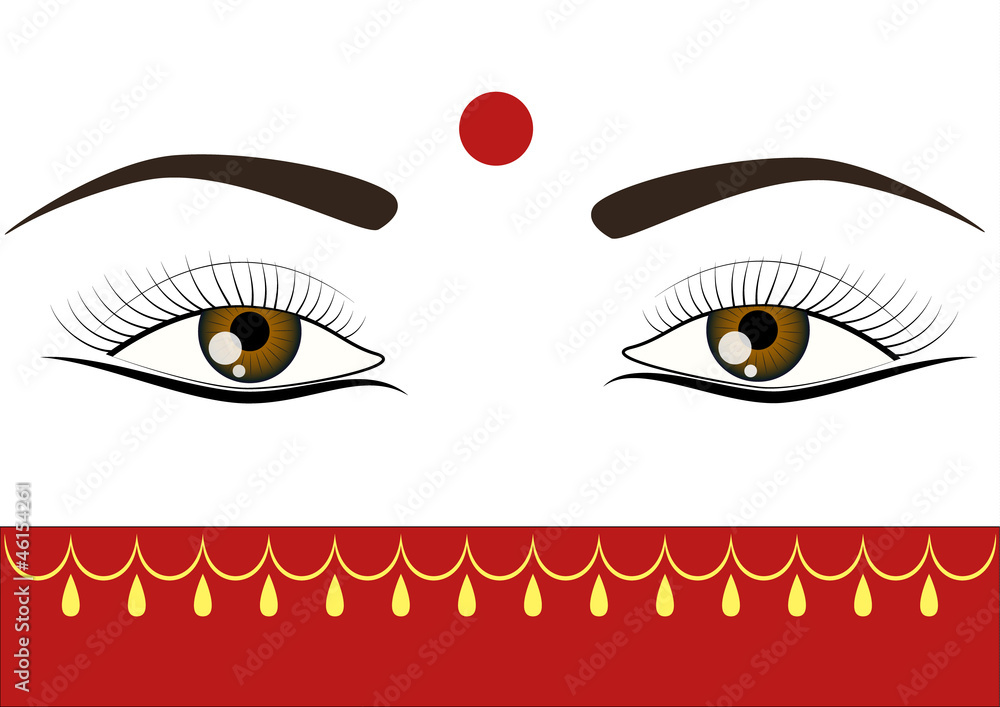Indian Bindi Eyes
