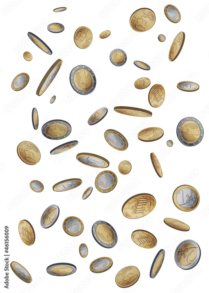 Drop coins Stock Illustration | Adobe Stock