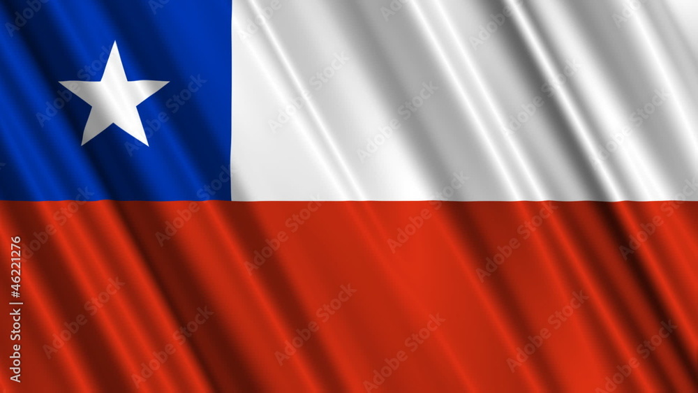 Chile Flag looping animation Stock Video | Adobe Stock