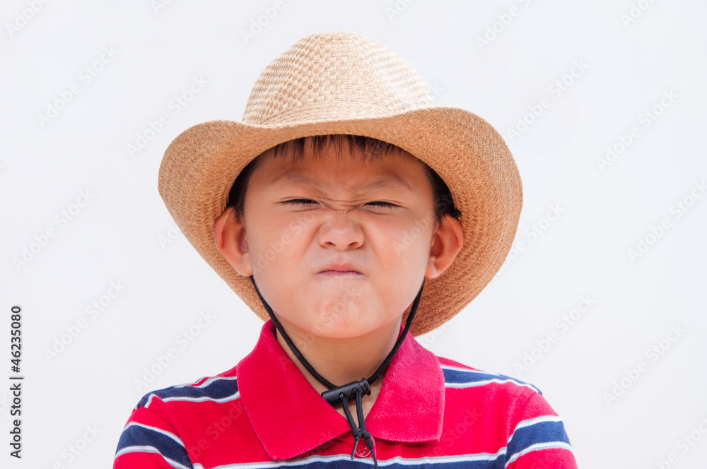 Boy making a disgusted face. Stock Photo | Adobe Stock