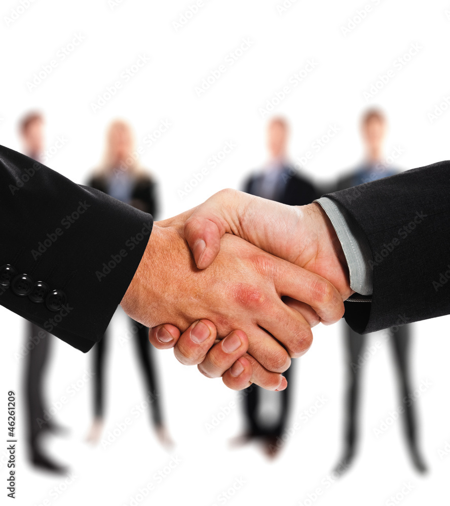 Businessmen handshake Stock-Foto | Adobe Stock