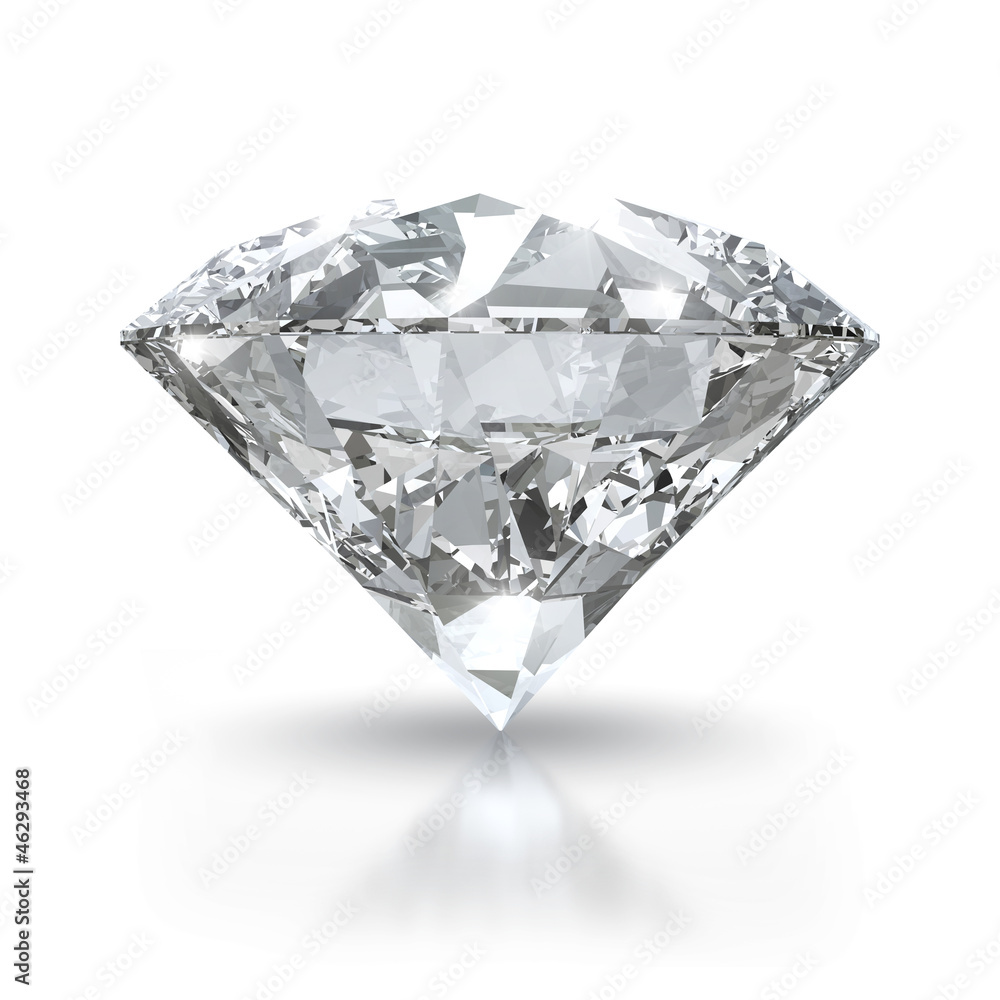 Luxury diamond isolated on white background with clipping path. Stock ...