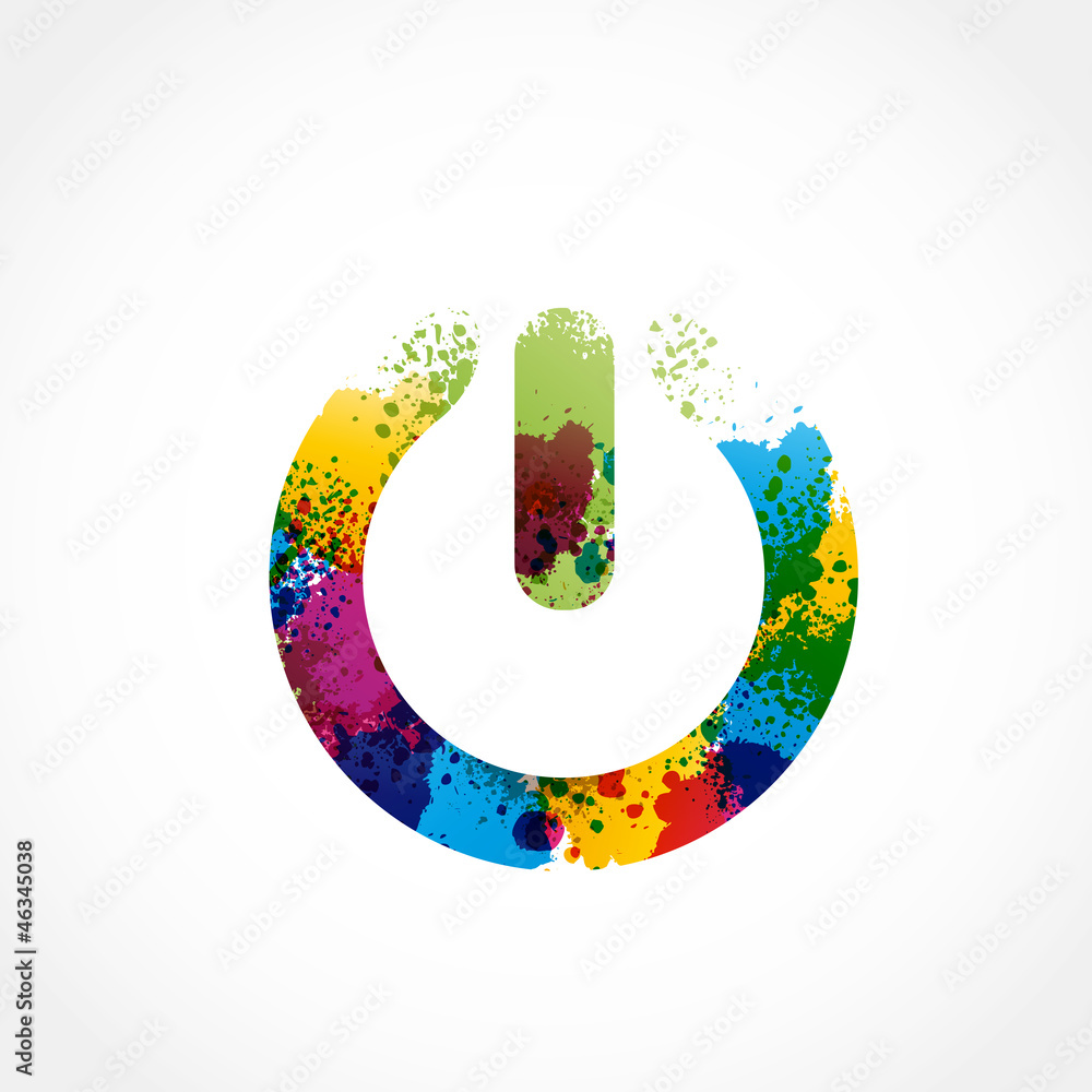 symbole power Stock Vector | Adobe Stock