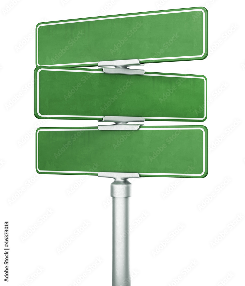 Empty street signs Stock Illustration | Adobe Stock